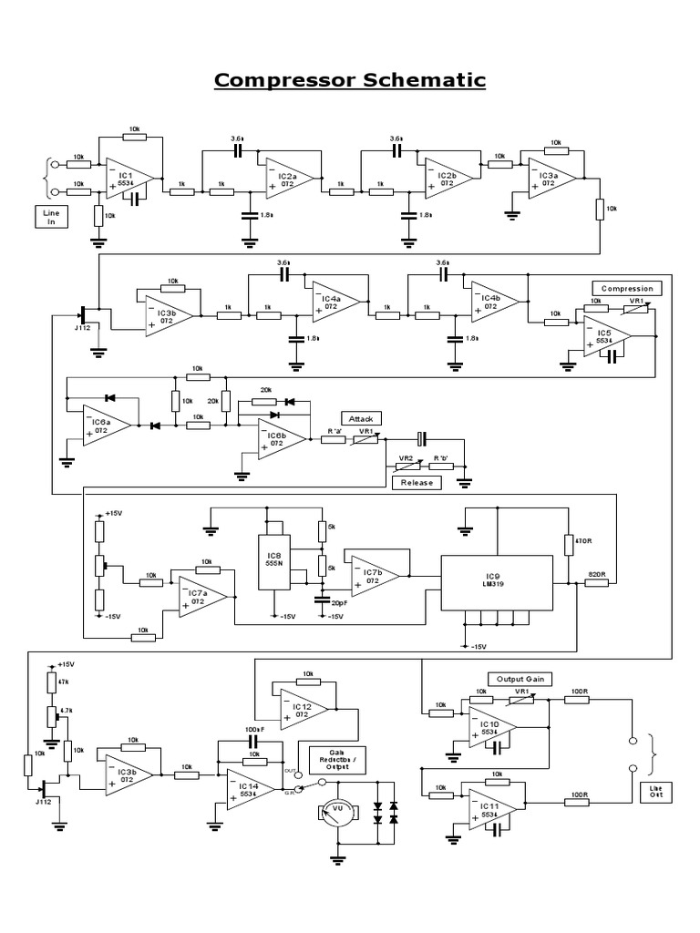 Compressor Schematic - Kevin Ross Celestial - Comau | PDF | Audio ...