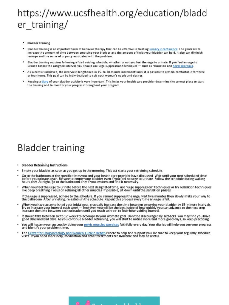 Er - Training/: Urinary Incontinence | PDF | Urinary Incontinence ...