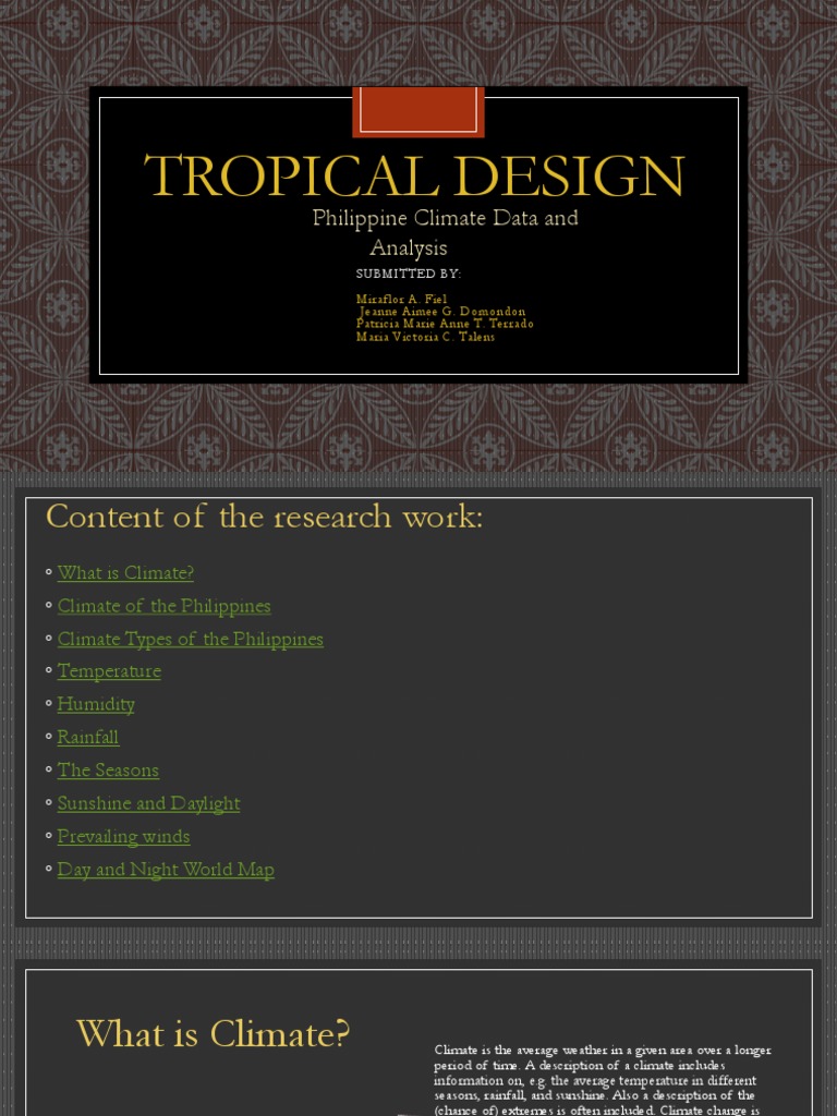 Tropical Design | PDF | Climate | Precipitation
