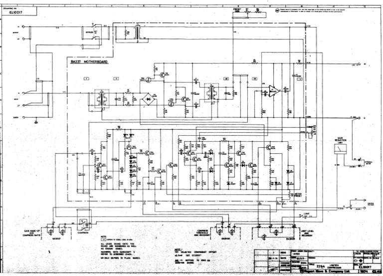 Neve 2264 Limiter Compressor Schematic | PDF