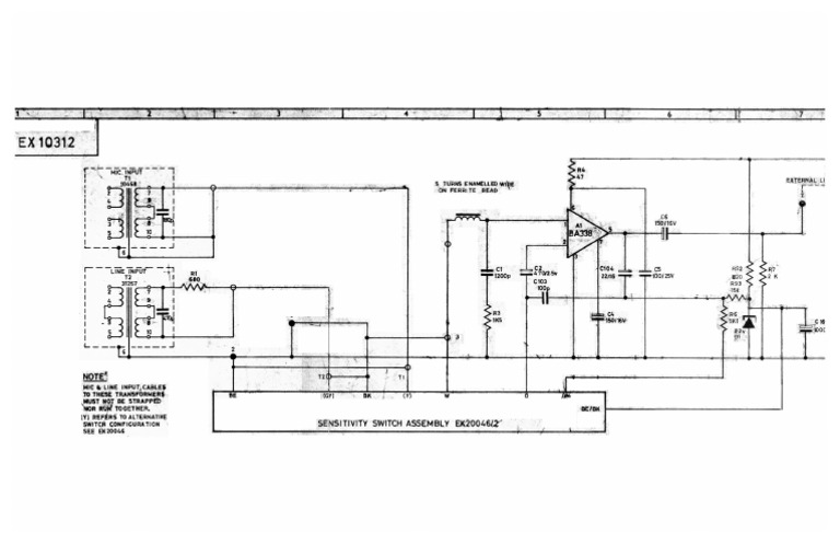 Neve 1081 Schematic - Preamp Section Only