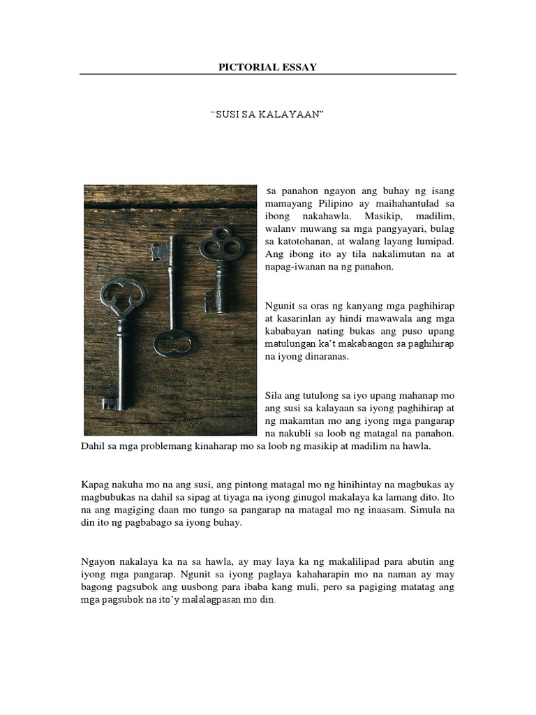 Pictorial Essay 1 | PDF