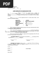 Affidavit of Non-Interest | PDF | Affidavit | Common Law