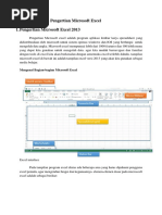 Pengertian Cell Dan Range & Perbedaan Baris Dan Kolom (Row Dan Column) Di Excel | PDF