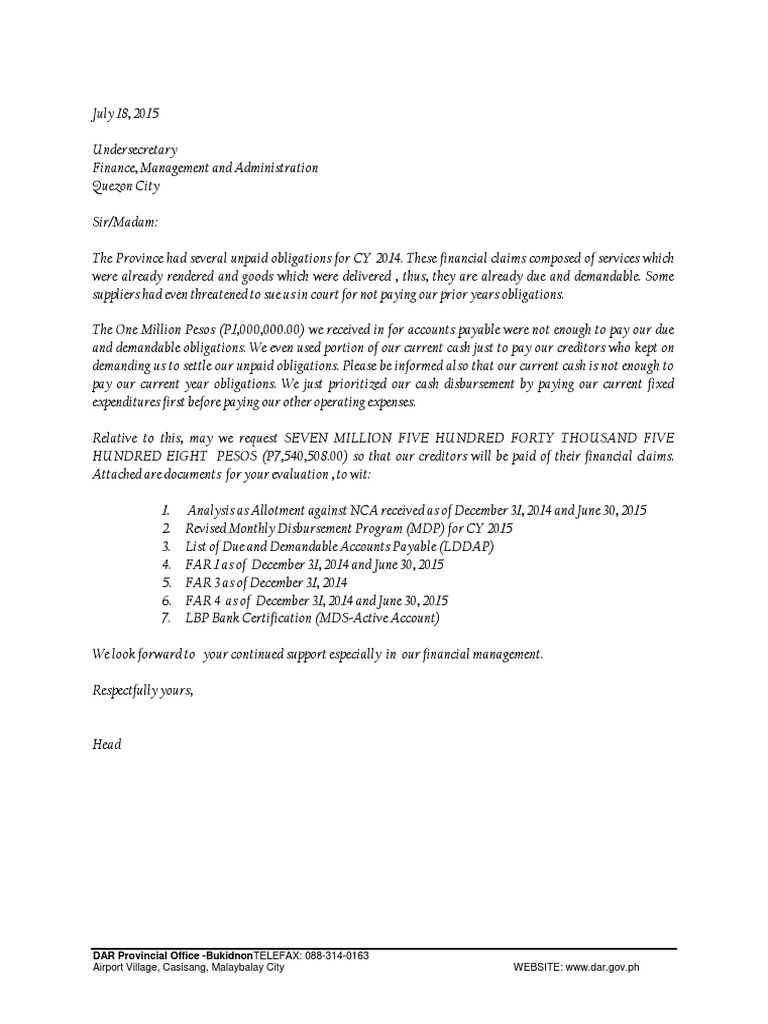 Request For Accounts Payable | PDF