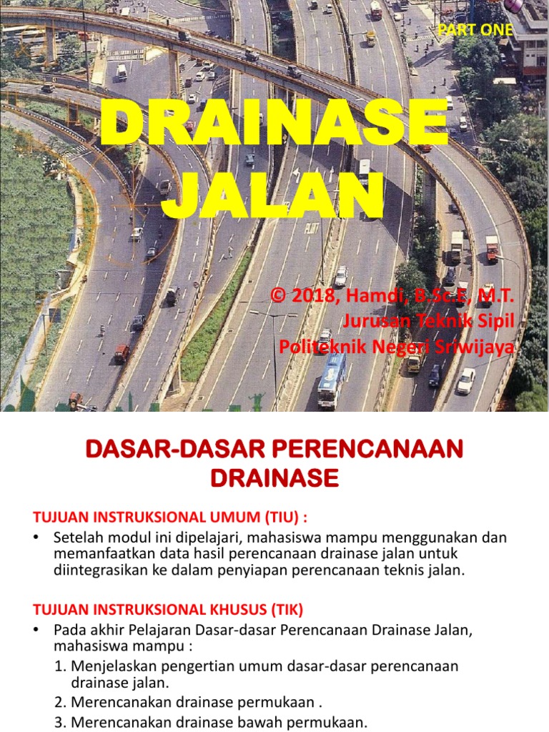 Drainase Jalan - Modul 01 | PDF