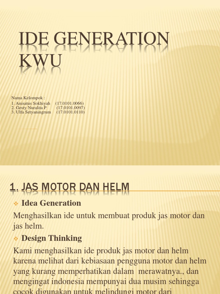 Contoh Ide Bisnis | PDF