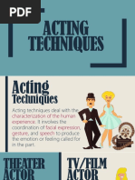 Basic Elements of Acting | PDF | Relaxation (Psychology) | Human Voice