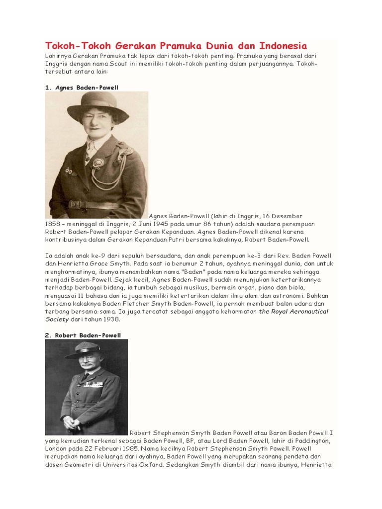 Tokoh Pramuka | PDF | Seni | Sejarah