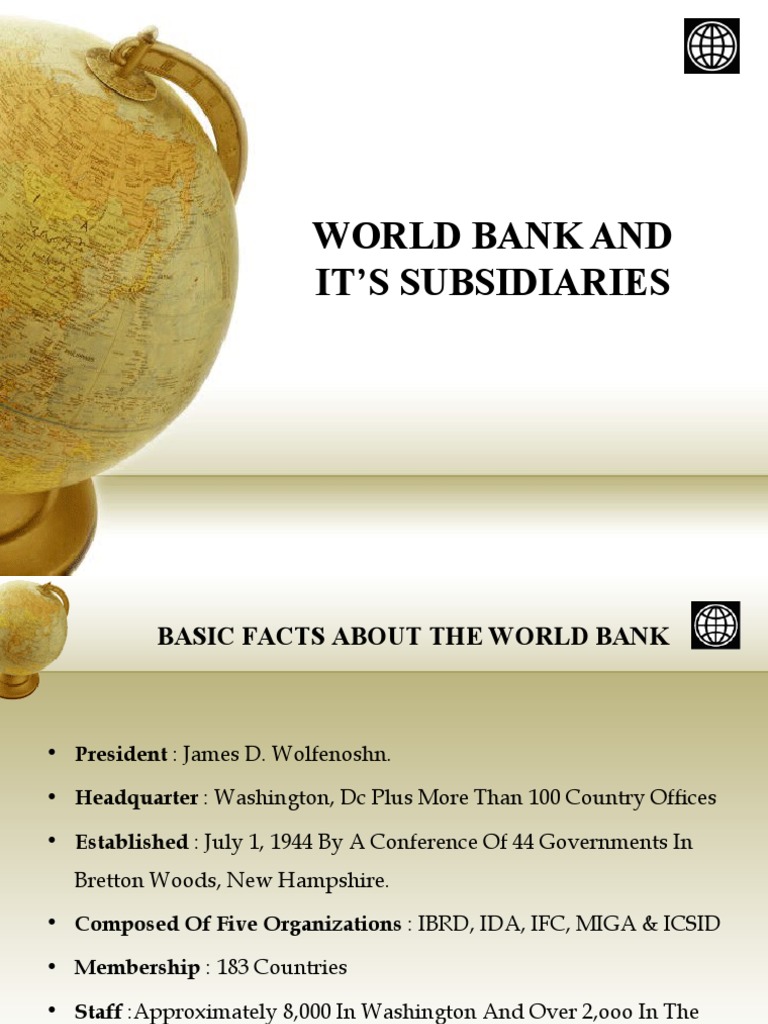 World Bank Overview and Functions | PDF | World Bank | International ...