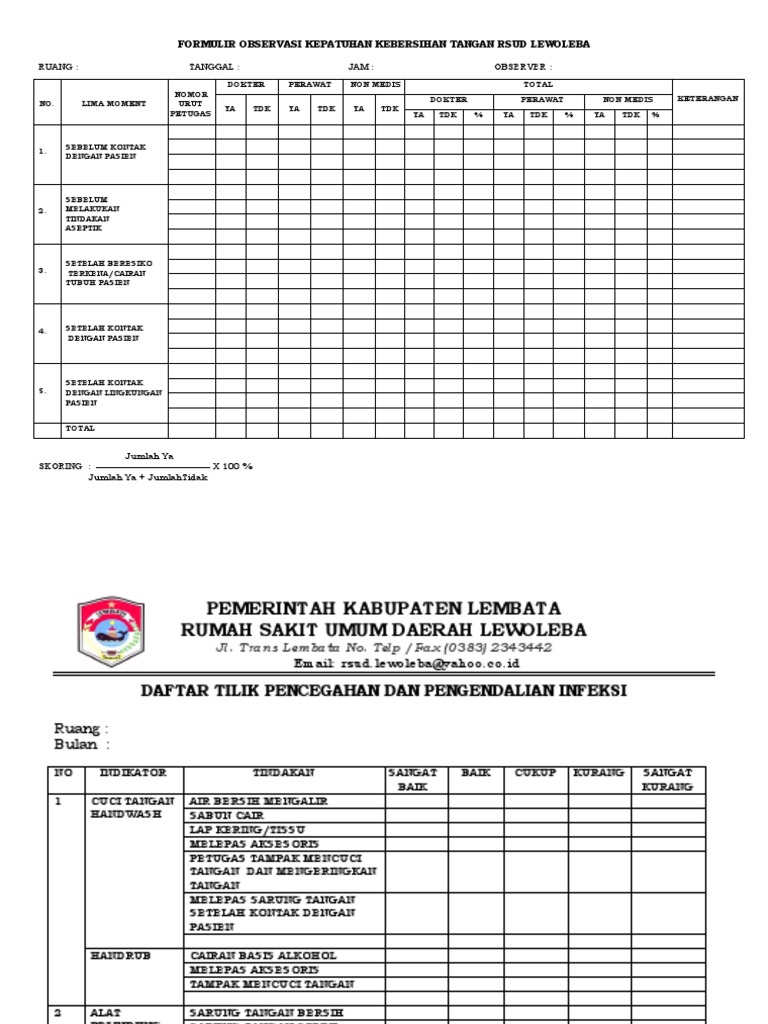 Form Ppi Di Ruangan | PDF