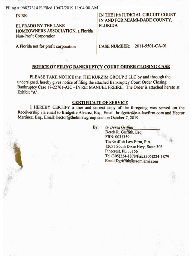 Notice of Filing | PDF | Law