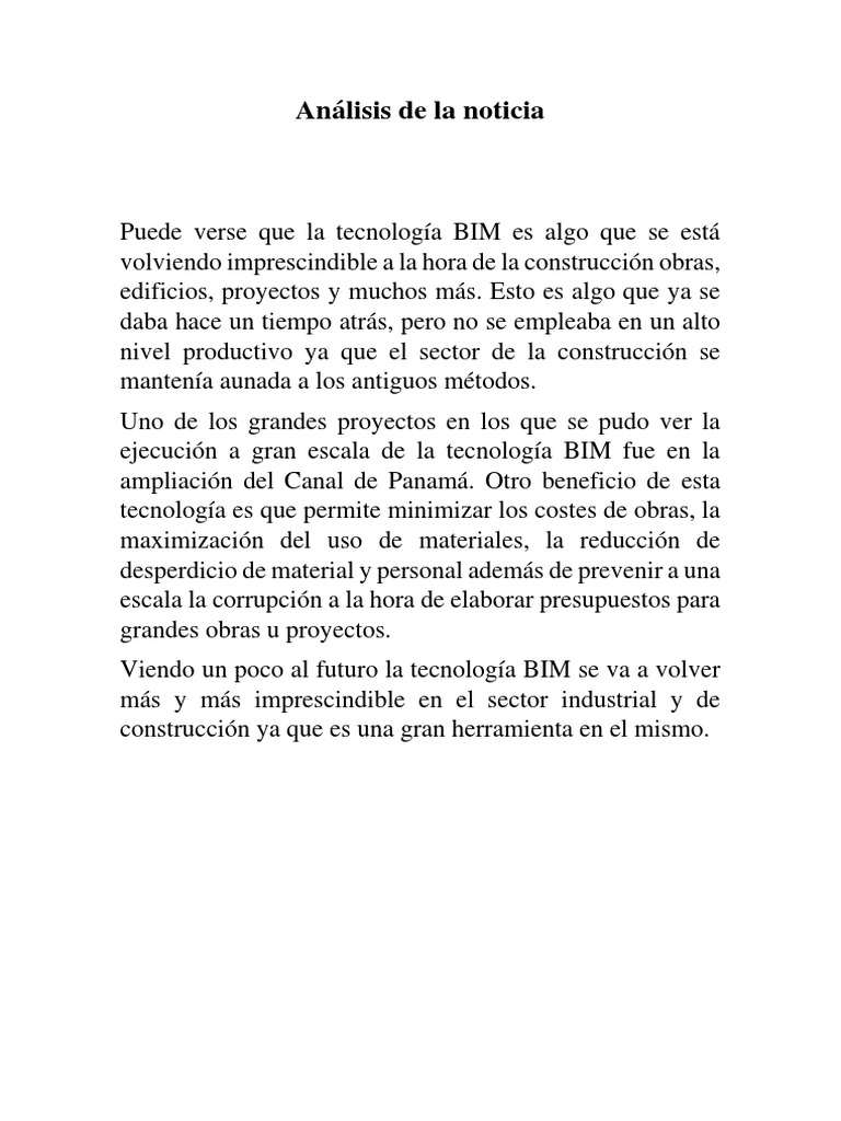 Análisis de La Noticia | PDF
