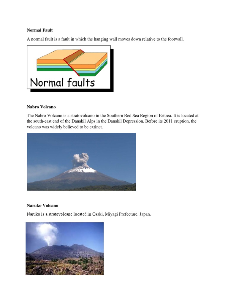 Normal Fault | PDF | Volcano | Lava