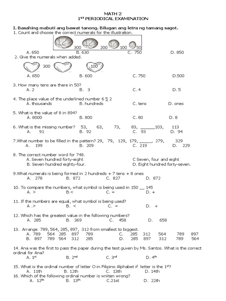 Math 2 Final | PDF | Mathematical Notation | Numbers