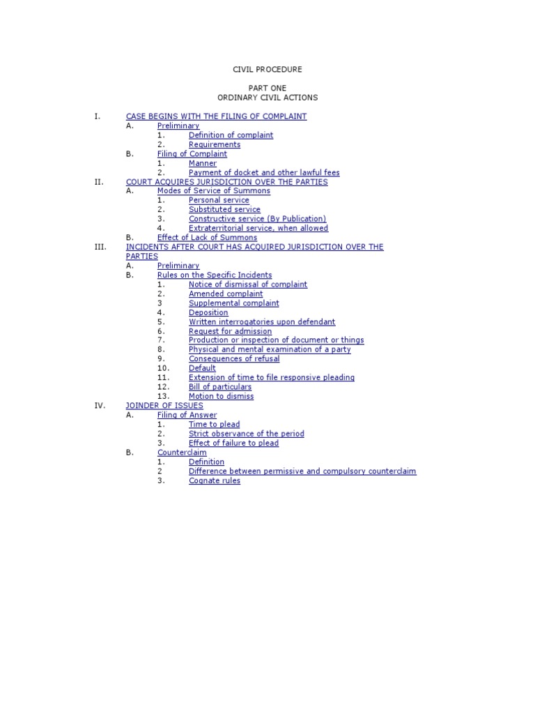 BAROPS Civpro01 | PDF | Deposition (Law) | Complaint