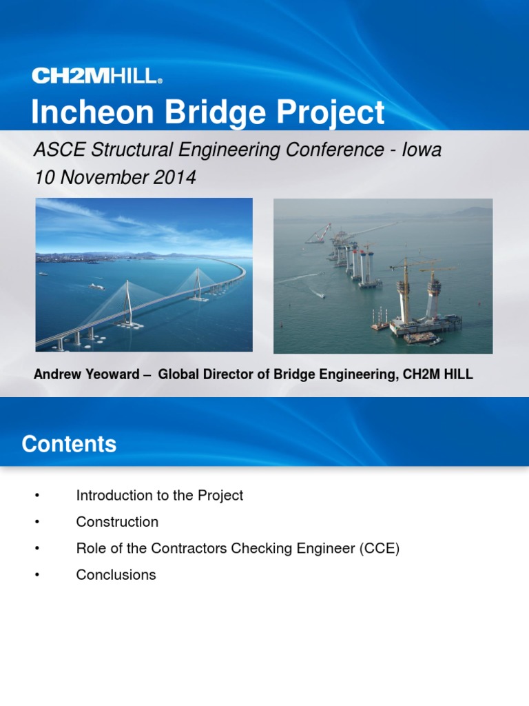 Incheon Bridge Project | PDF | Deep Foundation | Precast Concrete