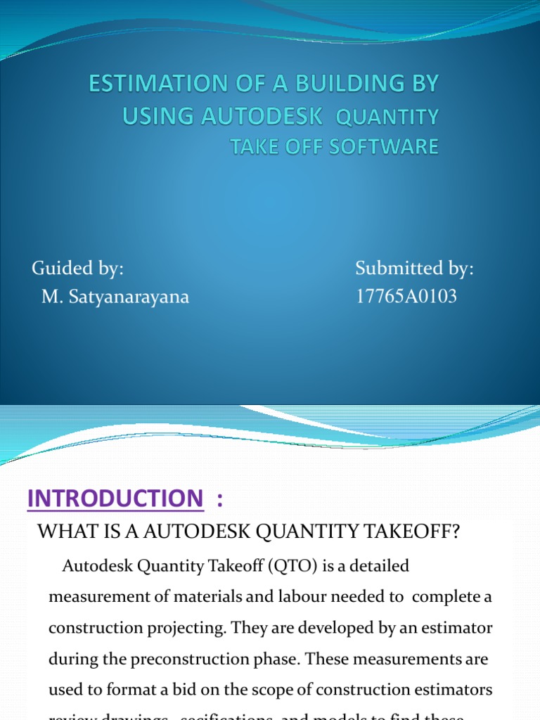 On Quantity Takeoff Software | PDF | Building Information Modeling | 3 D Modeling