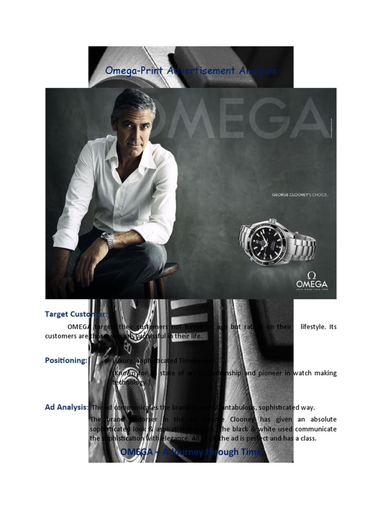 Omega Watch Ad & Brand Analysis | PDF
