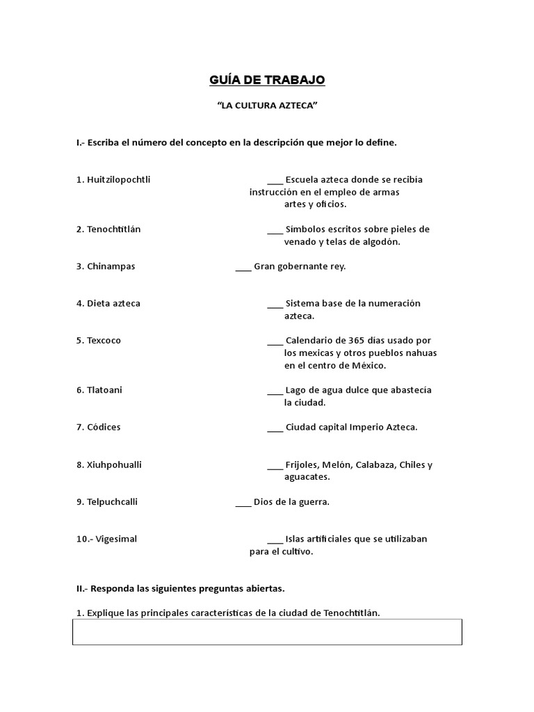 Guia Aztecas | PDF