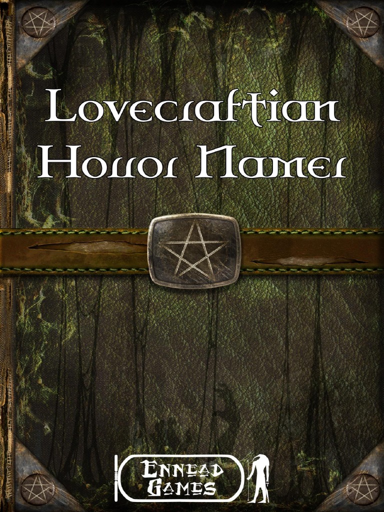 Lovecraftian Horror Namer PDF | PDF