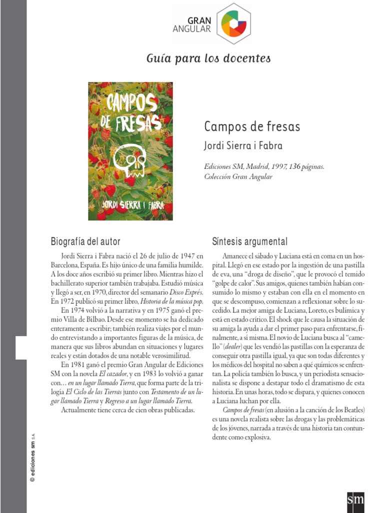 Campos de Fresas GUIA 1 | PDF | Desorden alimenticio | Bienestar