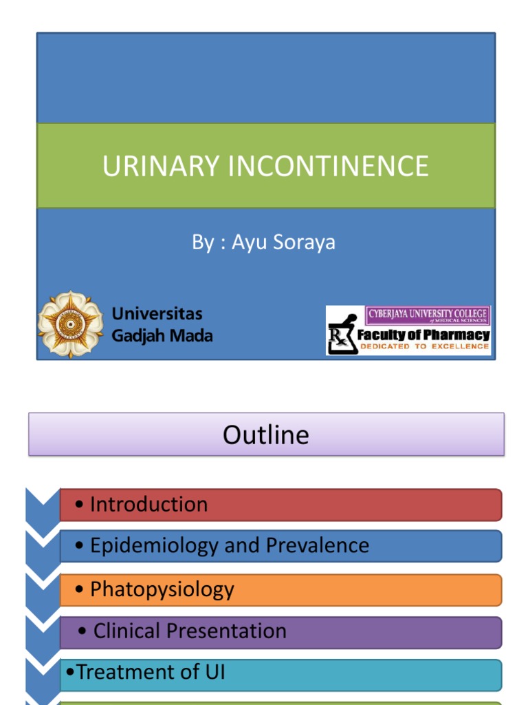 Urinary Incontinence | PDF | Urinary Incontinence | Genitourinary System