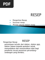 Komponen dan Bagian Resep Obat | PDF