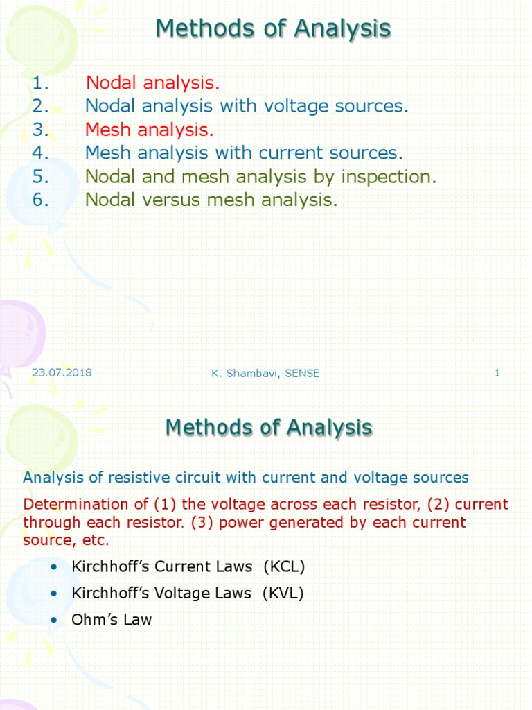 Circuit Analysis Techniques Guide | PDF | Electrical Network | Physical Quantities