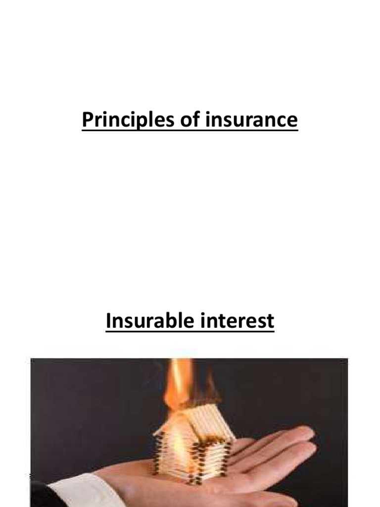 Principles of Insurance | PDF | Insurance | Financial Risk