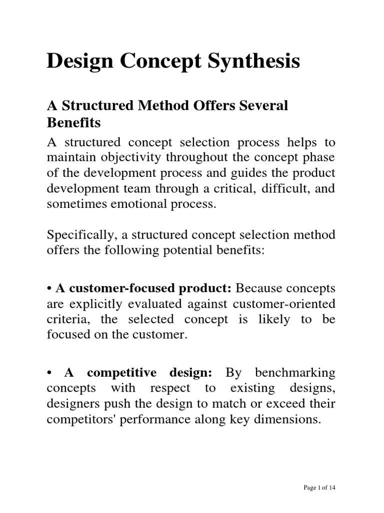 Design Synthesis | PDF | Decision Making | Design