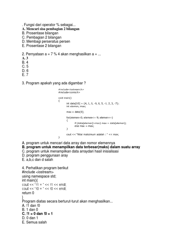 Fungsi Dari Operator | PDF | Komputer