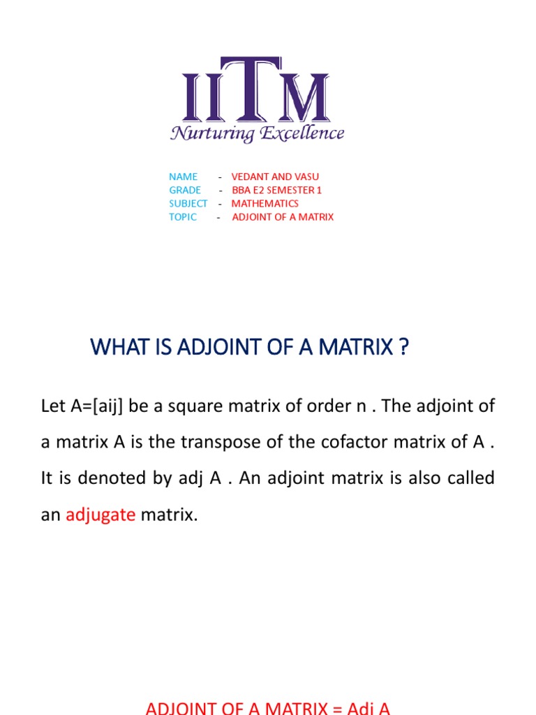 Name Grade Subject Topic: Vedant and Vasu Bba E2 Semester 1 Mathematics ...