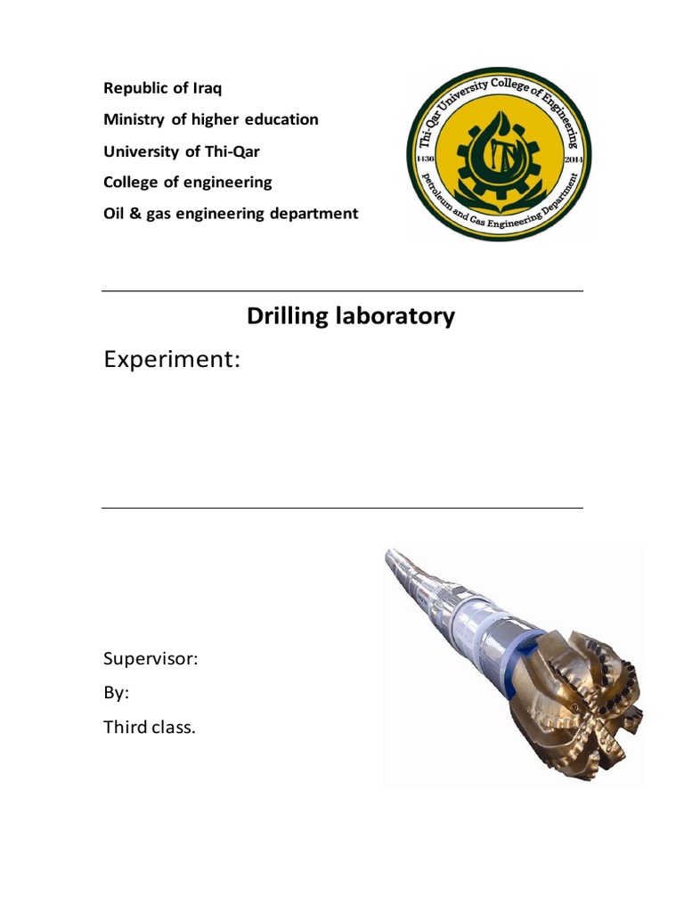 Drilling Laboratory: Experiment | PDF