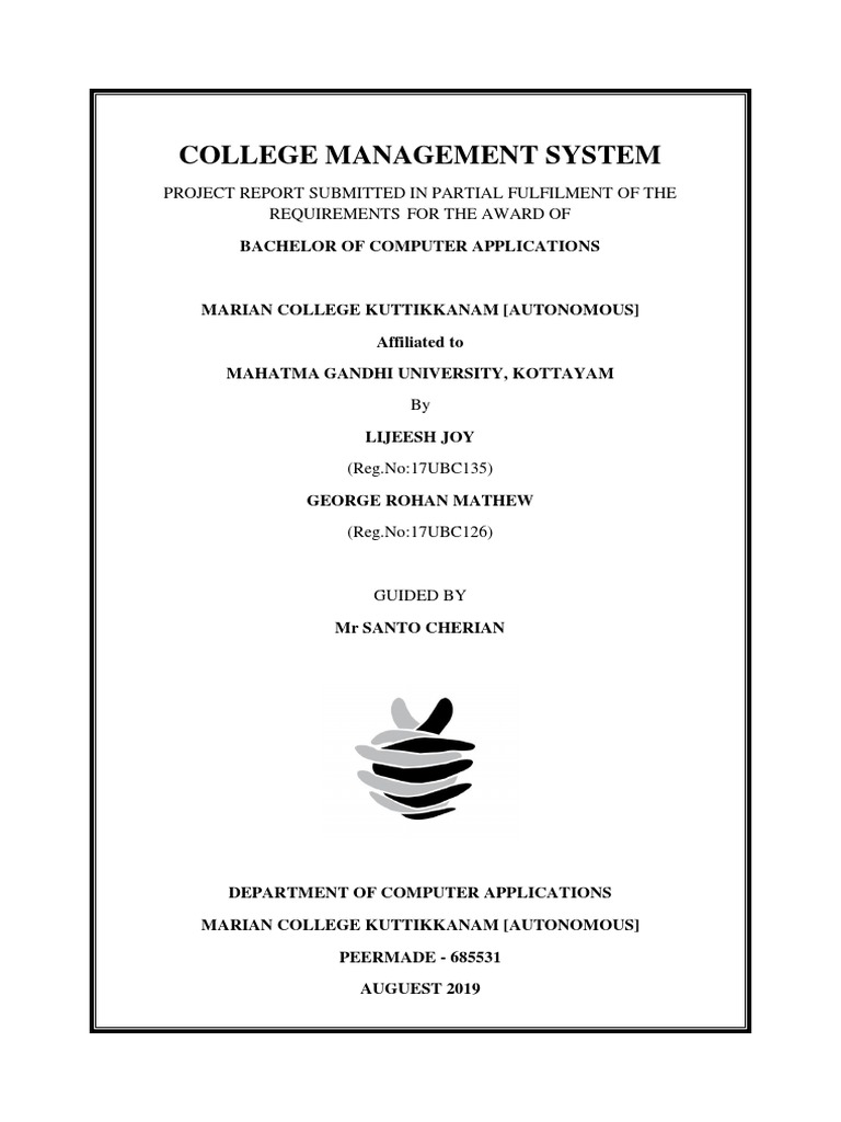 College Management System | PDF | Software Testing | Feasibility Study