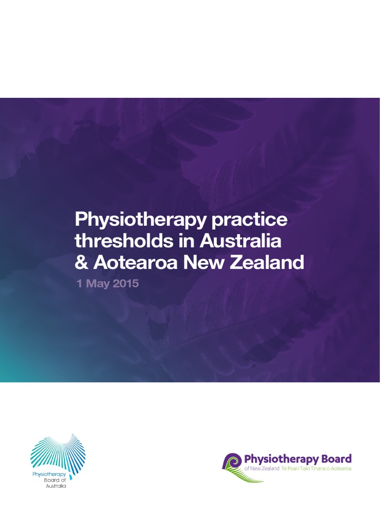 Physiotherapy Practice Thresholds NZ & Aus | PDF | Physical Therapy ...