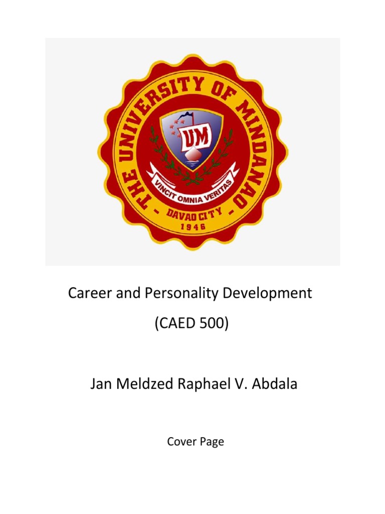 Career and Personality Development Cover Page | PDF
