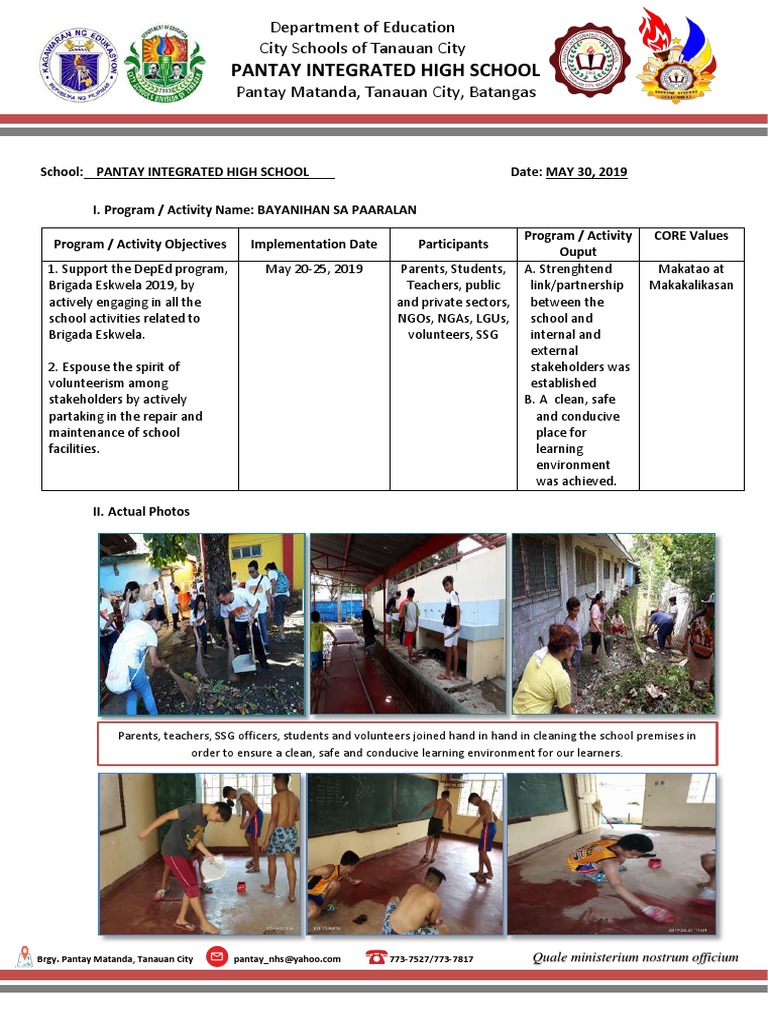 SSG Accomplishment Report | PDF
