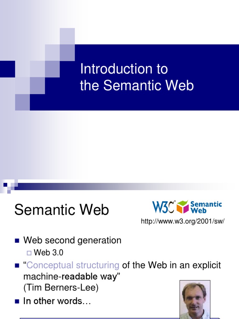 Semantic Web | PDF | Resource Description Framework | Metadata