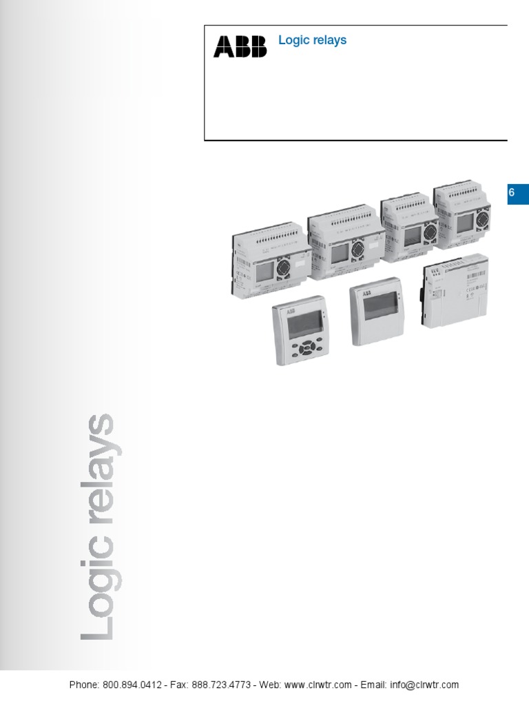 ABB Logic Relays | PDF | Alternating Current | Direct Current