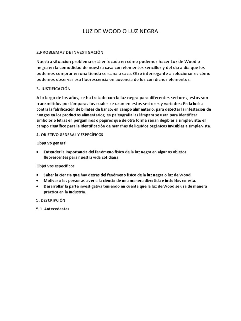 Luz de Wood | PDF