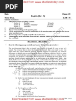 CBSE Class 2 Maths Question Paper Set A | PDF | Geometric Shapes ...