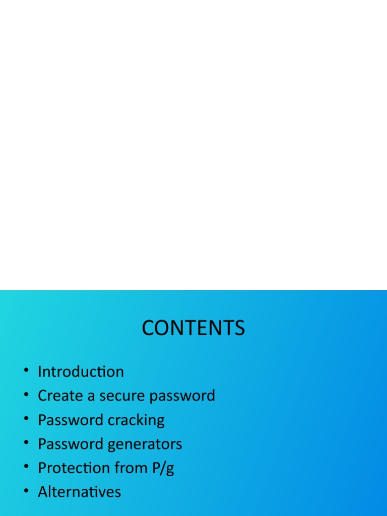 Password Security Essentials | PDF | Password | Authentication