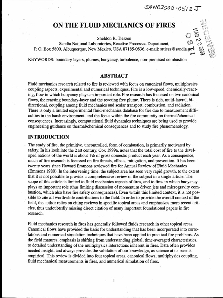 Fluid of Fire | PDF | Turbulence | Fluid Dynamics