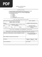 CS Form No. 211 Revised 2018 Medical Certificate | PDF | Clinical ...