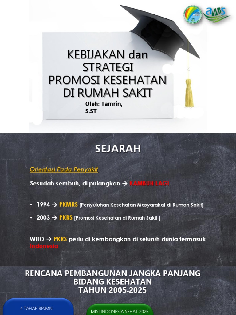 Kebijakan Dan Strategi Promkes Di Rumah Sakit | PDF
