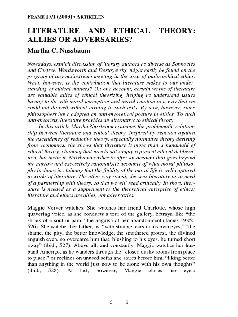 Nussbaum Samuel 2 PDF | PDF | Utilitarianism | Reason
