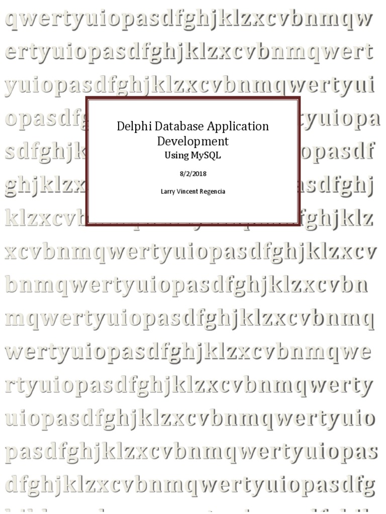 Managing Your Delphi Projects V13 Pdf Computer File File Format 