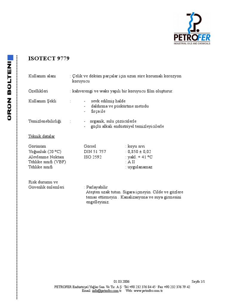 Isotect 9779 | PDF