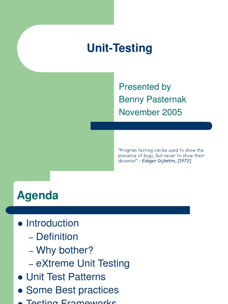 Unit Testing | PDF | Unit Testing | Thread (Computing)